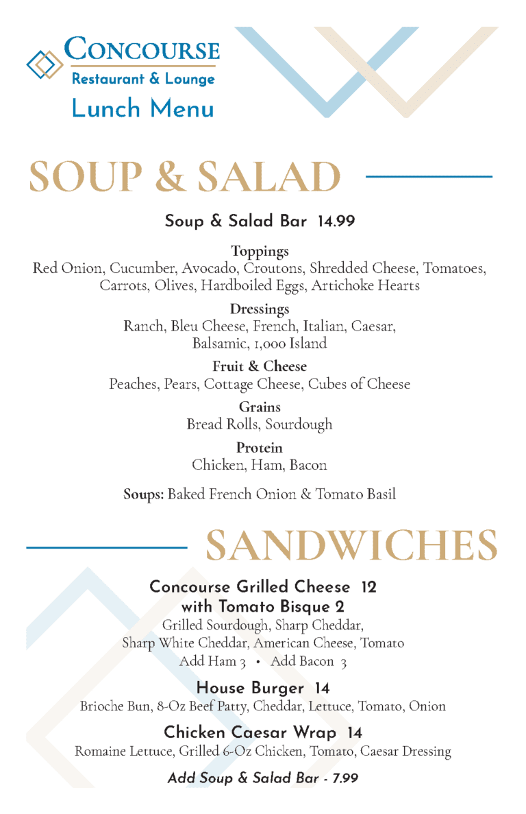 Concourse Restaurant & Lounge | The Osthoff Resort