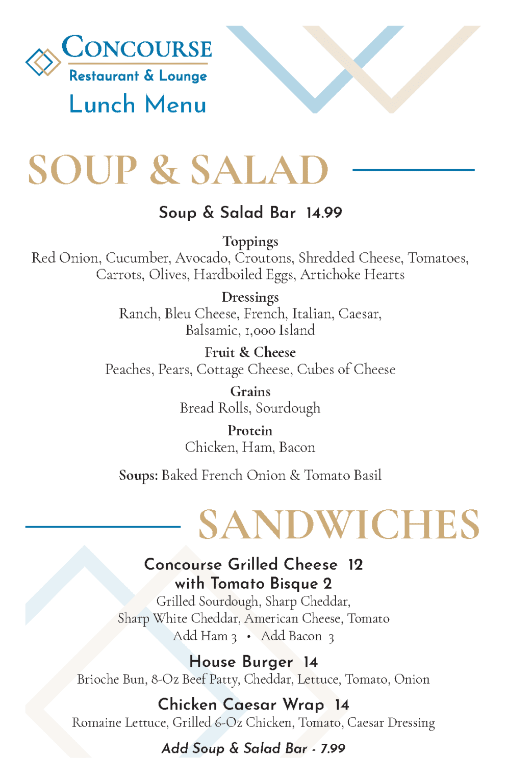 Concourse Restaurant & Lounge | The Osthoff Resort