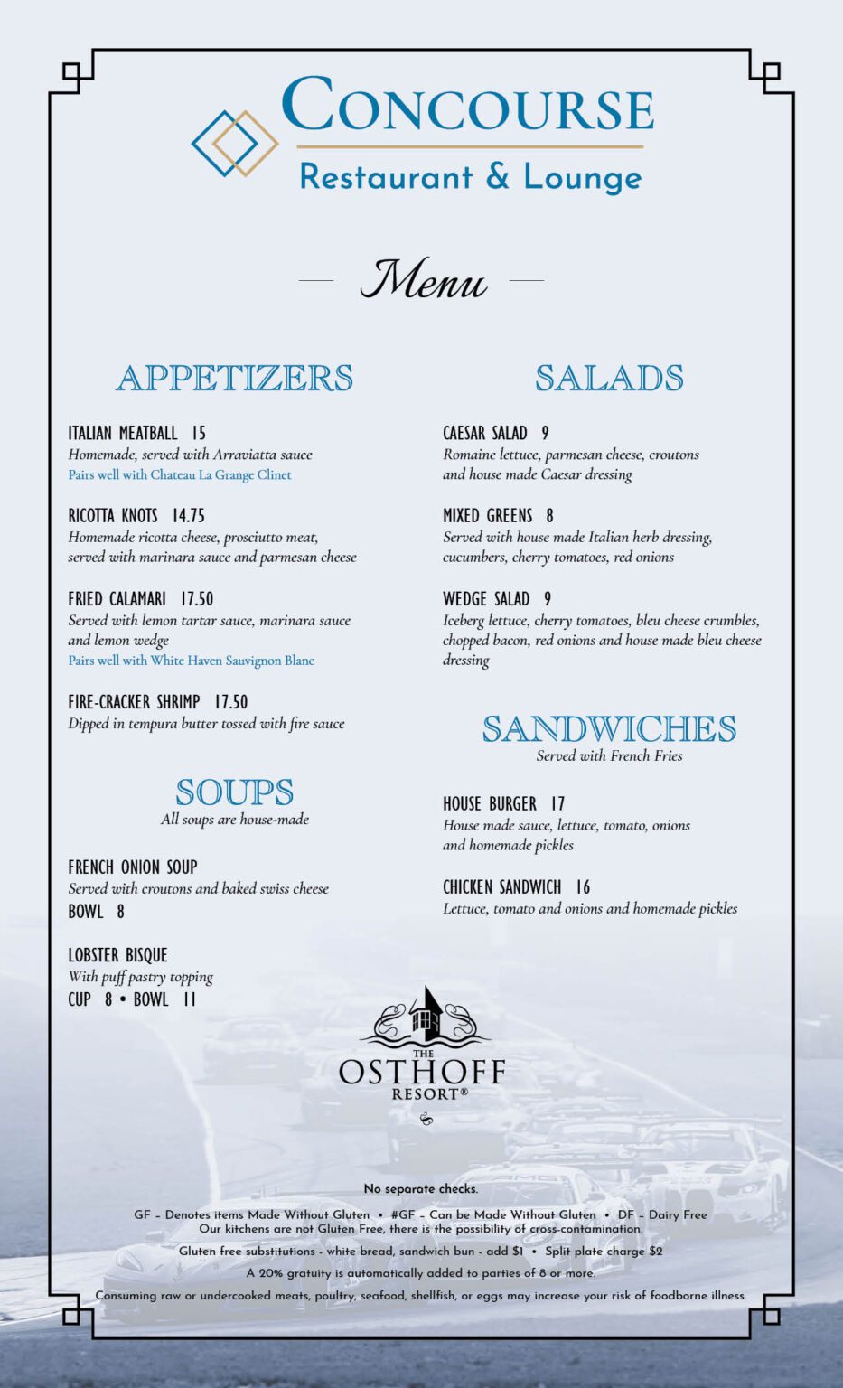 Concourse Restaurant & Lounge | The Osthoff Resort