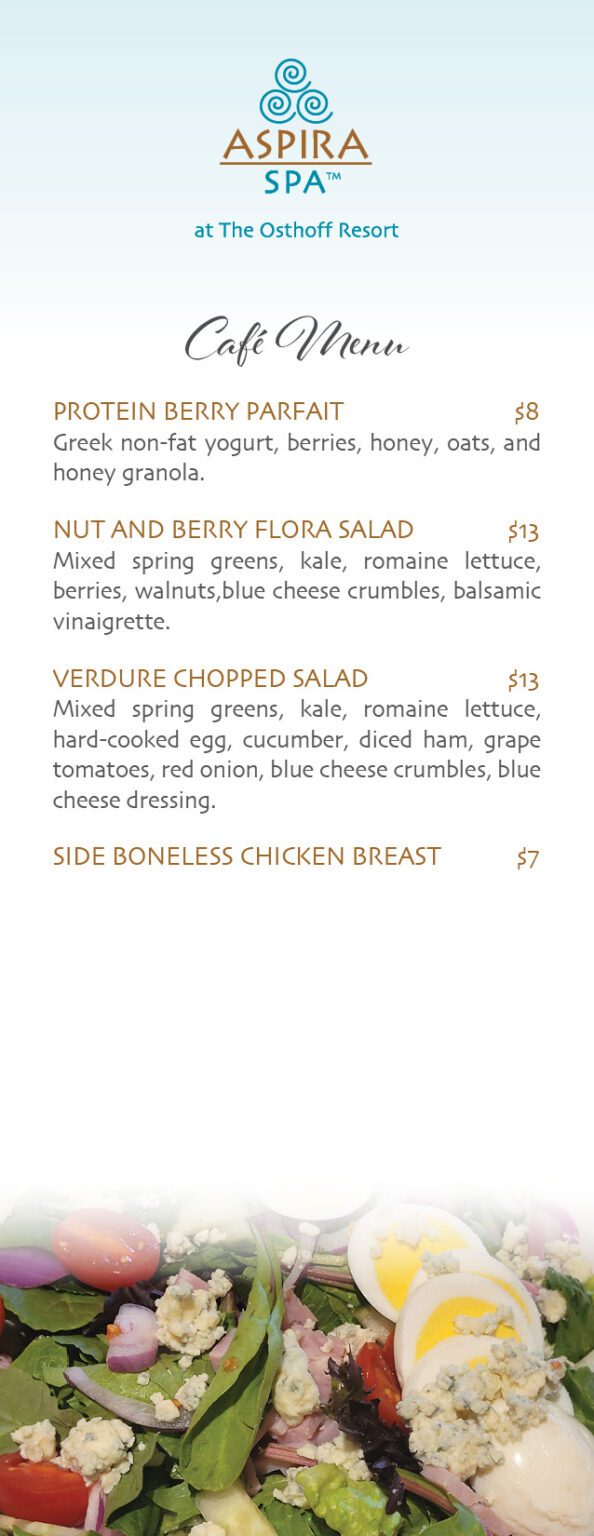Spa Café | The Osthoff Resort