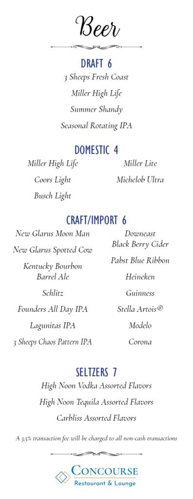 Concourse Restaurant & Lounge | The Osthoff Resort