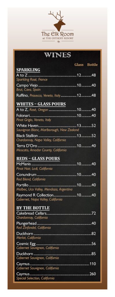 The Elk Room | The Osthoff Resort