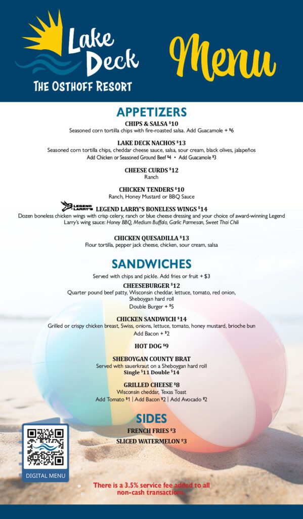 Lake Deck | The Osthoff Resort