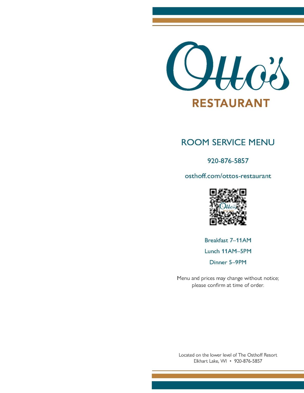 Otto’s Restaurant | The Osthoff Resort