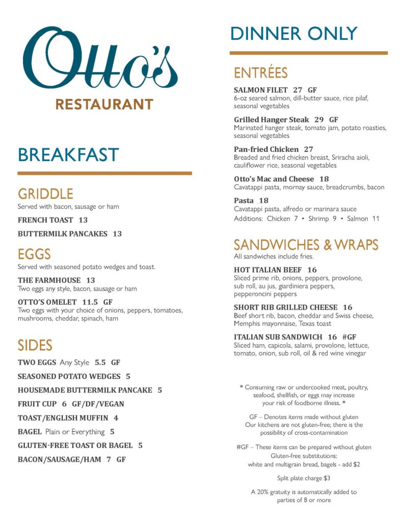 Otto’s Restaurant | The Osthoff Resort