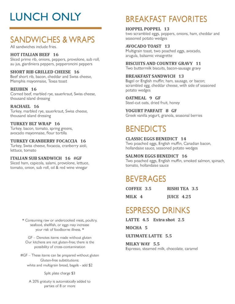 Otto’s Restaurant | The Osthoff Resort